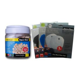 Aqua One Advance 550 Complete Filter Media Service Kit - Aqua One Parts